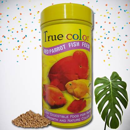 petish Red Parrot Fish Special & Natural Aquarium Food Premium Floating ...