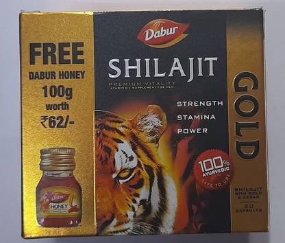 Dabur SHILAJIT GOLD 20 CAPSULES Price in India - Buy Dabur SHILAJIT GOLD 20 CAPSULES online at ...