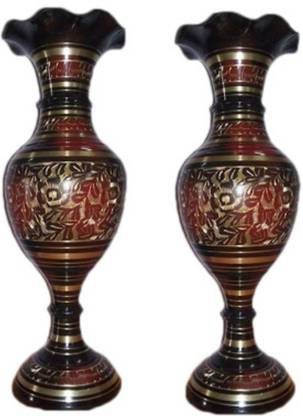 Sm impex Brass flower vase height 12 inch Brass Vase Price in India ...