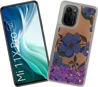 GRIP-X Back Cover for REDMI 11X PRO (Fully Rainbow Water Glitter Cover ...