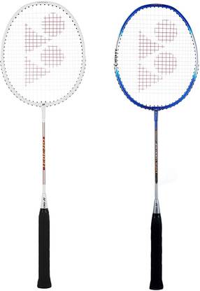YONEX ZR-100 Light AND GR-303I (Made In India Combo) White, Blue Strung ...