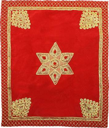 Puja N Pujari Velvet Pooja Aasan Cloth for Pooja Room and Home Temple ...
