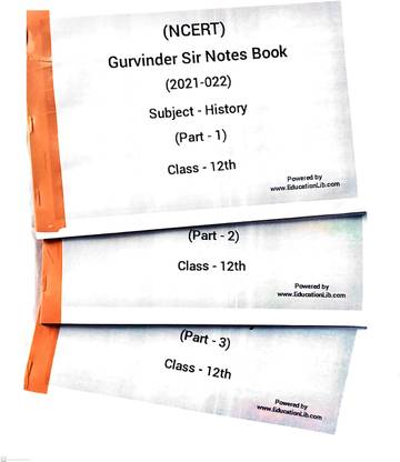 History Notes Class 12th NCERT: Buy History Notes Class 12th NCERT by ...