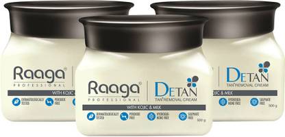 RAAGA PROFESSIONAL De Tan with Kojic and Milk for Radiant Skin | 500 GM ...