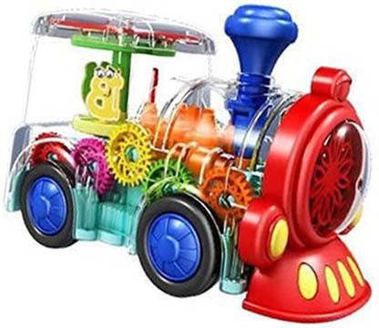 Toyvala Antique Concept 3D Transparent Train Engine Bump & Go Toy for ...