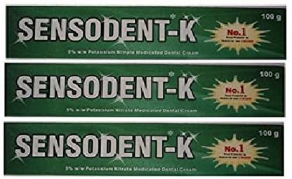 sensodent K Medicated Dental Cream Toothpaste - 3 x 100 g Packs ...