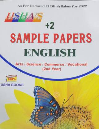 USHA Sample Paper Class 12 English For CHSE Board 2022 Examination: Buy ...
