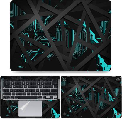 dzazner Fullbody 4 in 1 Precision Cut Laptop Skin Wrap (Top, Bottom ...