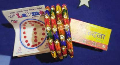 Shivpriya Wedding Stone Lac ki Chudi, Bindi and Sindur set Prayer Kit ...