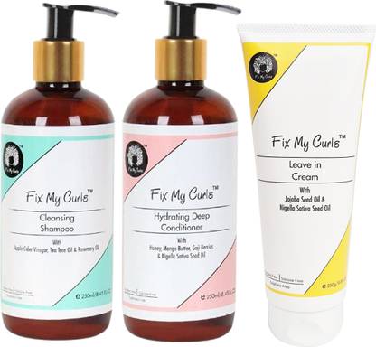 Fix My Curls Complete Curl Care Bundle with Cleansing Shampoo ...
