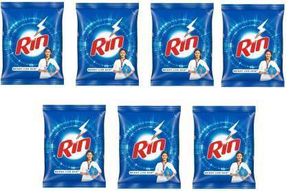 Rin Detergent powder 1kg pack of 7 Detergent Powder 7 kg Price in India ...