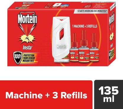 Mortein Insta5 Liquid Vaporiser Machine with Mosquito Vaporiser Refill ...