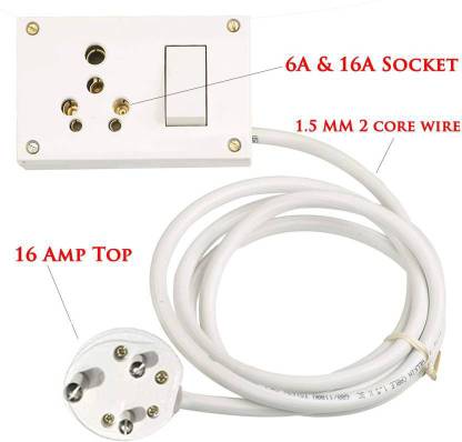 Qayu Power Extension Switch Board for Heavy Appliances with 16 AMP ...