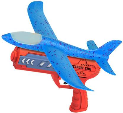 IndusBay Airplane Launcher Gun Toy, Foam Glider Catapult Plane Toy for ...