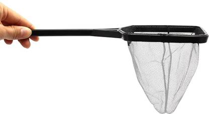 Petzlifeworld Black Long Handle Plastic Fish Catching Net for Aquarium ...