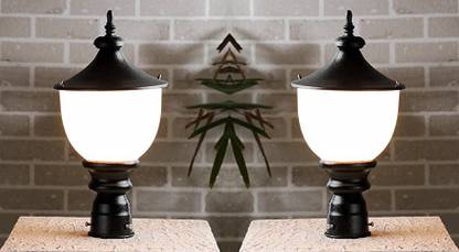 KINIS KIN - BLACK SAMRAT Modern Shape Gate Light/Outdoor Light/Pillar ...