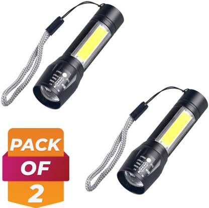 MZ SMALL SUN M322 (ZOOMABLE LED METAL TORCH) with SOS Function, 25W ...