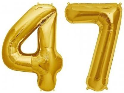 Flipkart.com | Urban villagers Solid Solid 47 Numbers Golden Foil ...