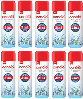 Candid Prickly Heat Relief Talc Powder 2 in 1 Menthol Cooling 120gm ...