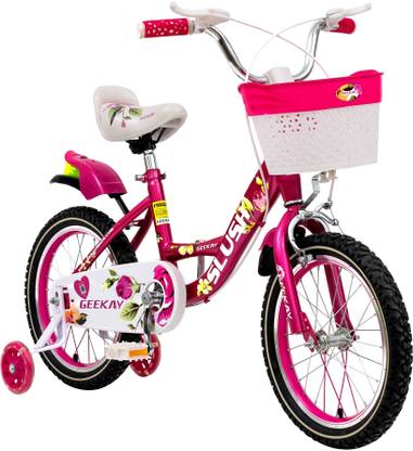 Geekay Kids cycle for girls age 2 to 7 years old. Slush wheel size 14 ...