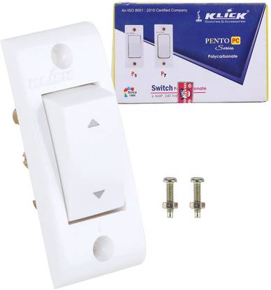 KLICK PC Two Way Switch, Polycarbonate Switches for Domestic and ...