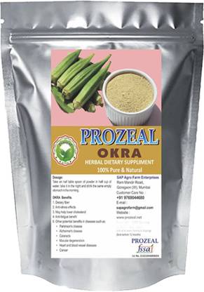 prozeal Okra Powder_250gm Price in India - Buy prozeal Okra Powder ...