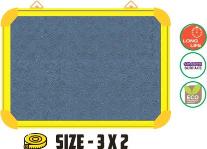 WRITING AND DISPLAY Pin-up display board for office & school ...