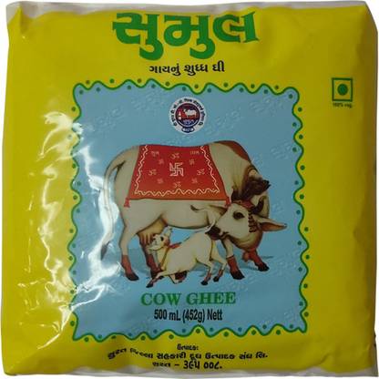 sumul Pure Cow Ghee 500 ml Pouch Price in India - Buy sumul Pure Cow ...