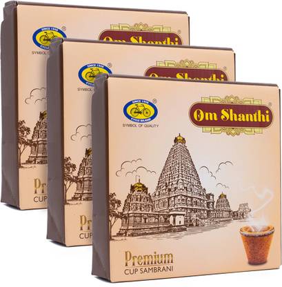 Cycle Om Shanthi Premium Cup Sambrani Woody Dhoop Price in India - Buy ...