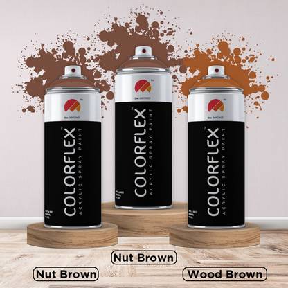 colorflex Nut Brown, Nut Brown & Wood Brown Spray Paint 400 ml Price in ...