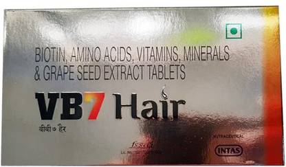 intas pharmaceuticals VB7 HAIR (30's Pack) - Price in India, Buy intas ...