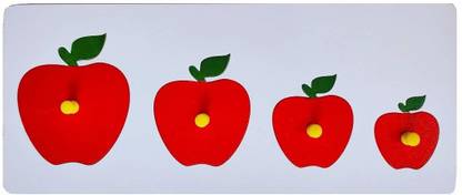 First Generation Wooden Educational Pegged Apple Seriation Toy For Kids ...