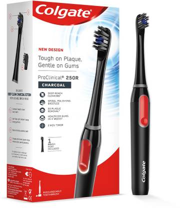 Colgate ProClinical 250R Rechargeable Brush Charcoal Electric ...