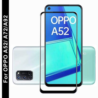 KENCLASSIC Edge To Edge Tempered Glass for Scratch Proof Glass for Oppo A-52, Oppo A-72, Oppo A ...