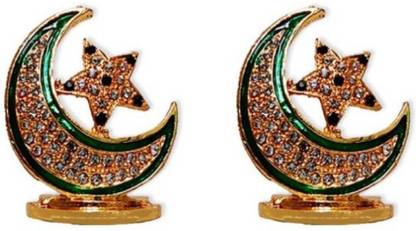 ND STATUE Set of 2 Piece Islamic Religious Symbol Allah Idol in Chand ...