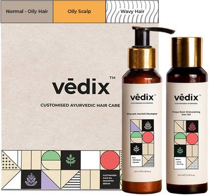 Vedix Customised Hair Fall Control Combo pack | Ayurvedic Hair Oil ...