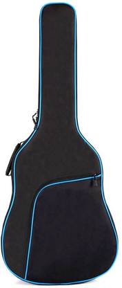 Xtag wings Guitar Padded Bag Black & blue line Cover Case Soft Fabric ...