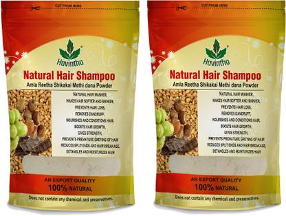Havintha Natural Hair Shampoo with Amla, Reetha, Shikakai and Methi ...