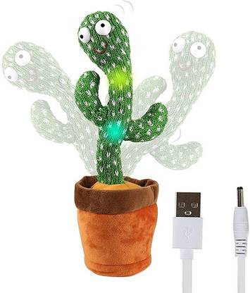 Galox Singing Dancing Cactus Toy, Repeating Talking Baby Cactus Toy ...