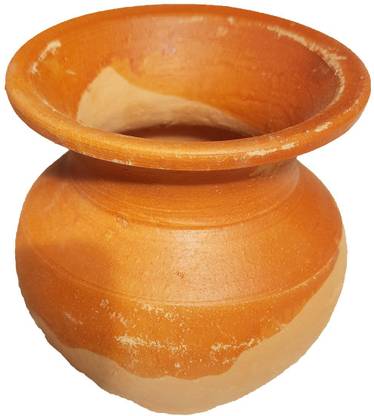 Flipkart.com | Hand Weaving Clay Pottery Kalash for Pooja Earthenware ...