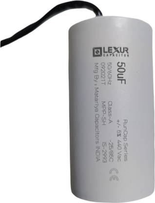 Lexur Capacitor 50 MFD Multipurpose AC Capacitor Motor Control ...