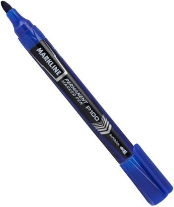 Flipkart.com | Linc Markline Permanent Marker Blue - Markline Permanent ...