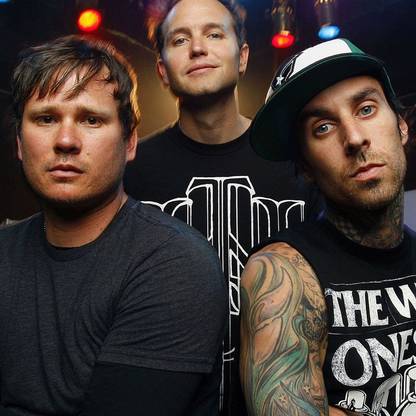 Blink-182, blink one eighty two, an American rock band, Mark Hoppus, Travis Barker, Matt Skiba ...
