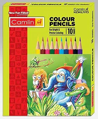 Flipkart.com | Camel Colour Pencils 10 Shades Half Size Pack of 10 ...