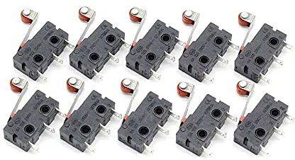 Prowans (10 Pcs) Limit Switch 220v AC with Roller Lever Arm 3 Pin ...