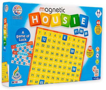 KIDOS MAGNETIC HOUSIE FOR KIDS AND ADULT ( 90 MAGNETIC NUMBER TILES ...