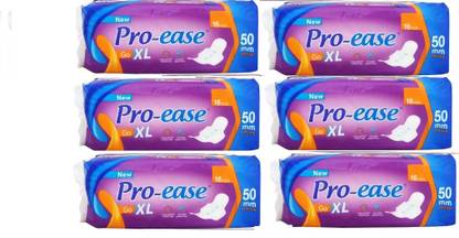 Pro-ease Sanitary pads pack of 16 * 6 = 96 pads Sanitary Pad | Buy ...