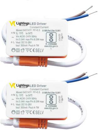 VEEKAYLIGHT LED Driver 300mA (Constant Current Output) 15V-28V (Input ...