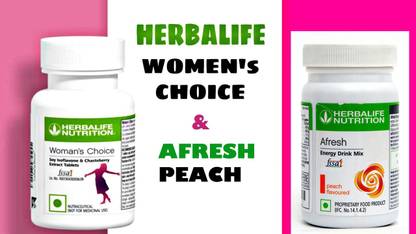 Herbalife Nutrition Woman Choice Tablets And Afresh Peach Energy Drink ...