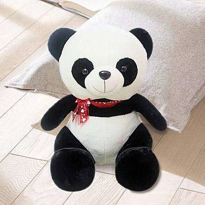 HMV PANDA WITH BOW - 14 inch - PANDA WITH BOW . Buy PANDA toys in India ...